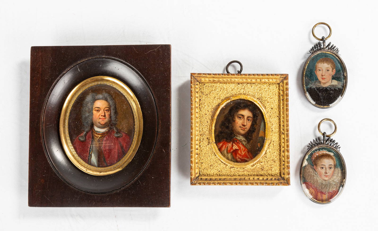 Four Portrait Miniatures Auction