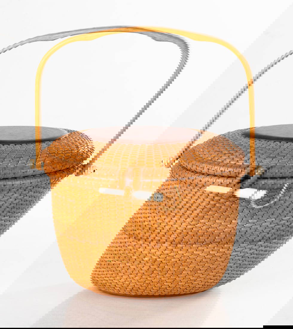 Vintage Nantucket Basket Purse By Martin Brown Auction