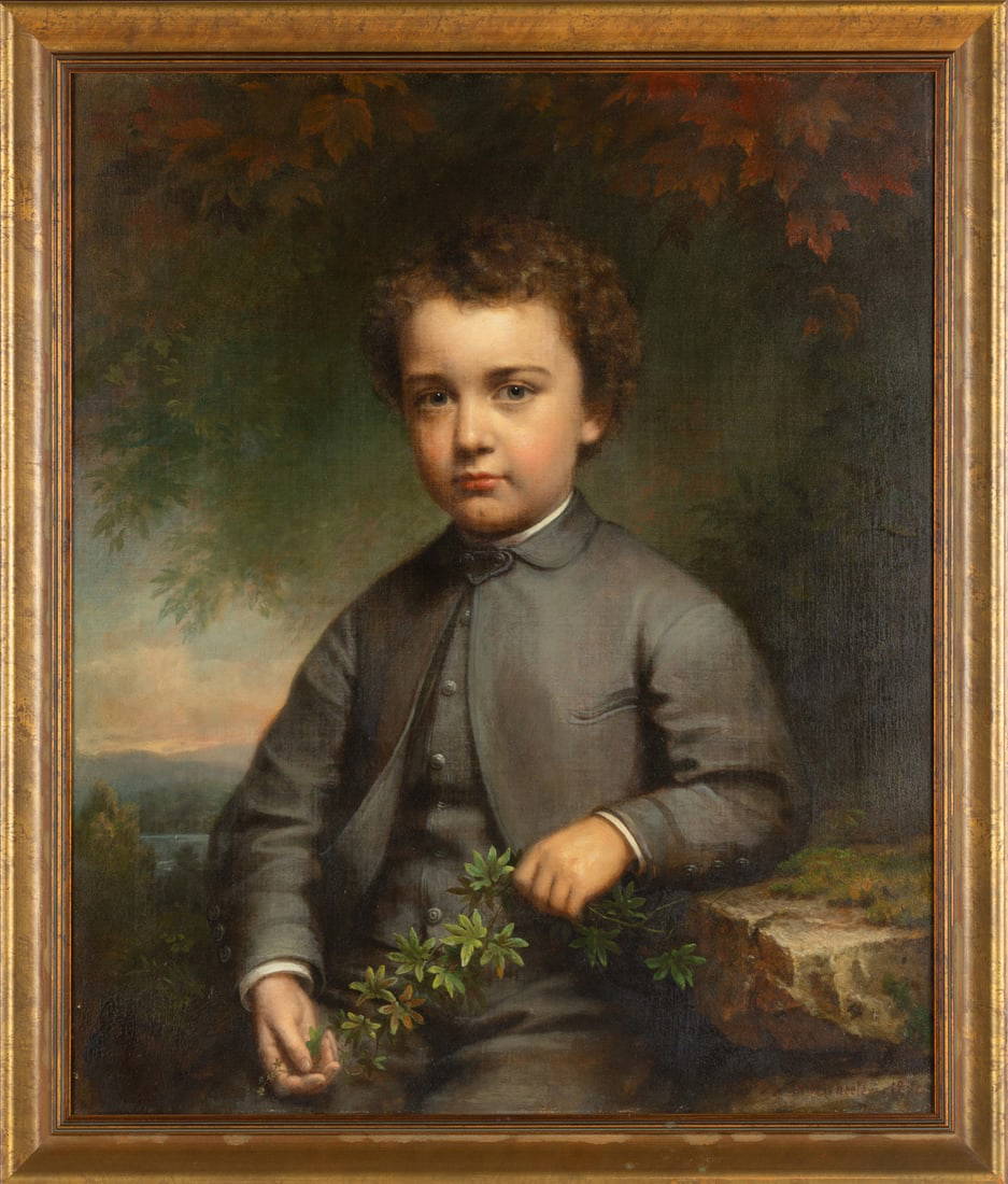 William Ruthven Wheeler (1832-1893 Or 1894) Portrait Of A Boy Auction