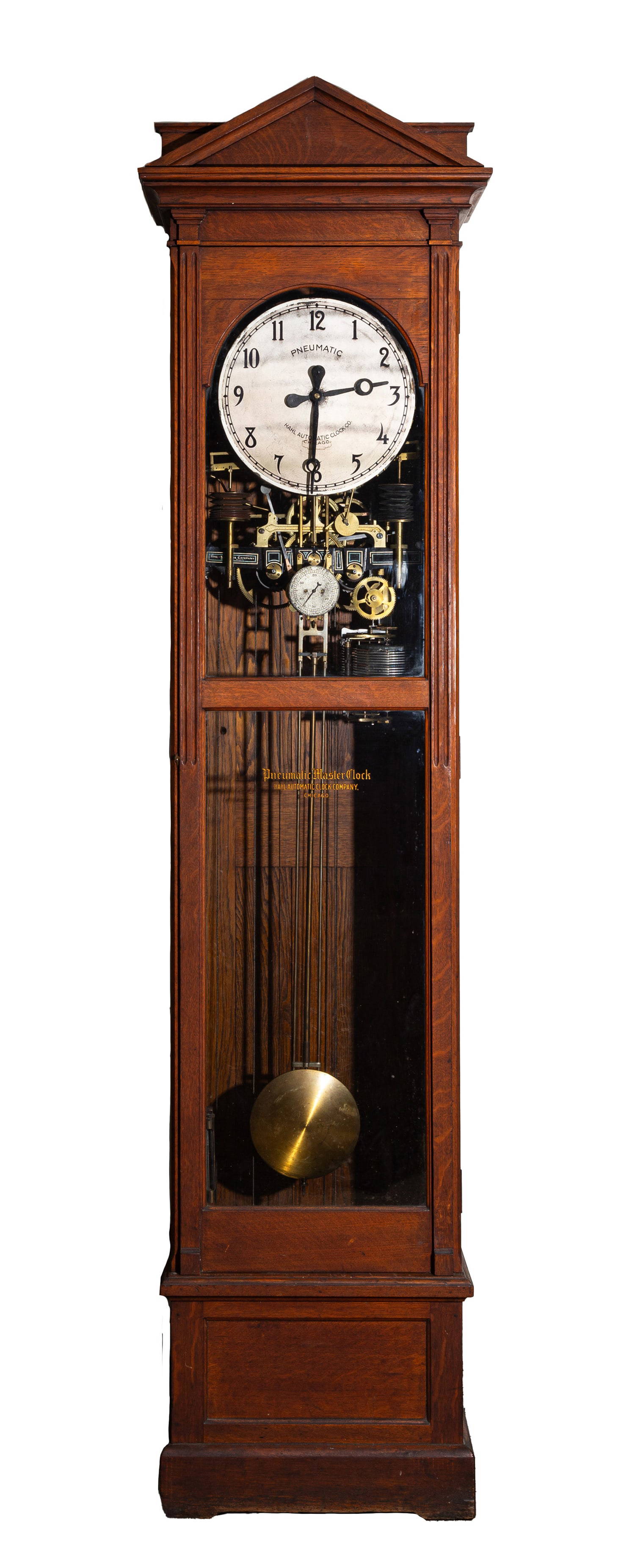 Hahl Pneumatic Clock And Double Sided Wall Hanger Auction