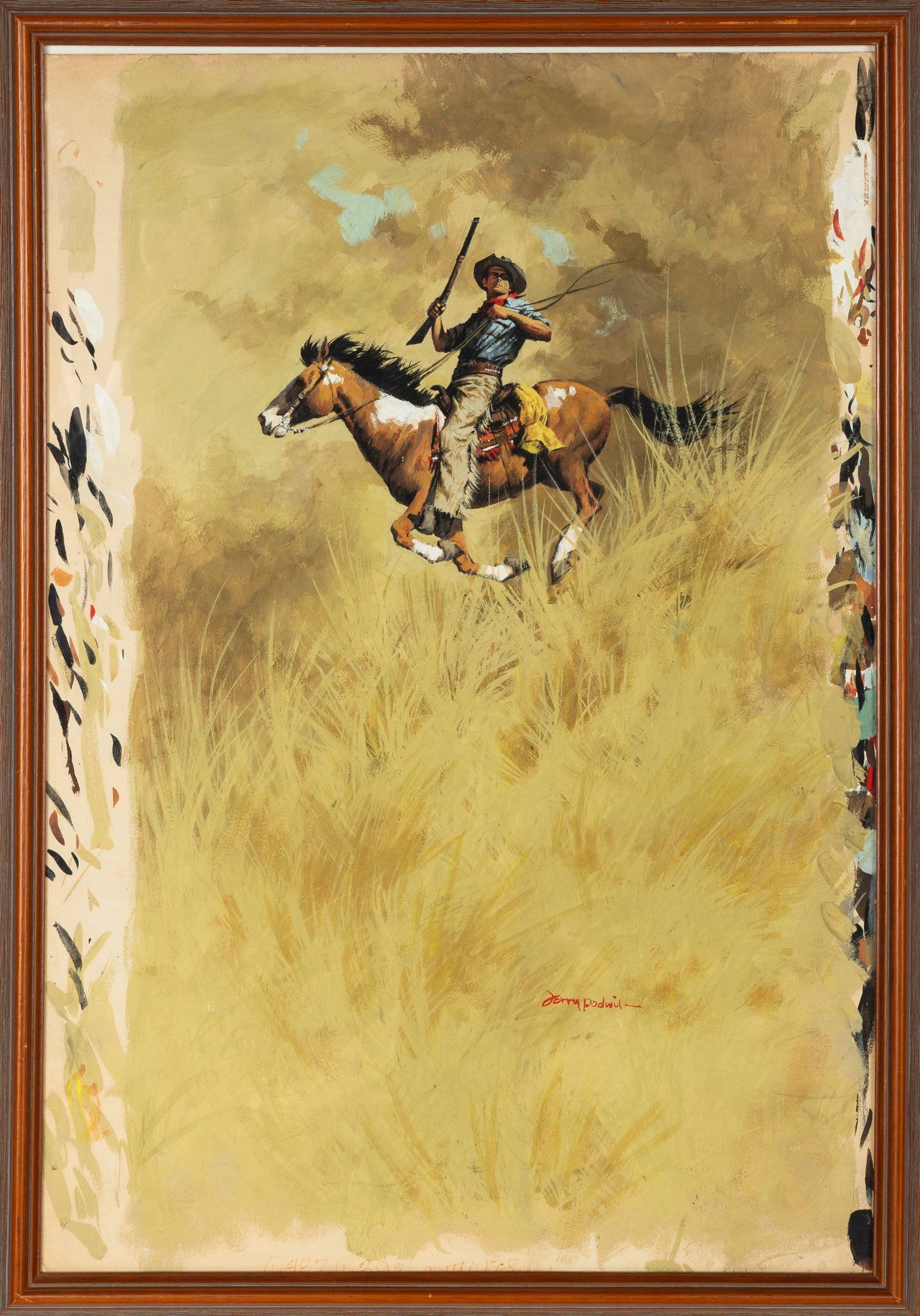 Jerome Podwil (american, B. 1938) "outcast Of Ute Bend" Auction