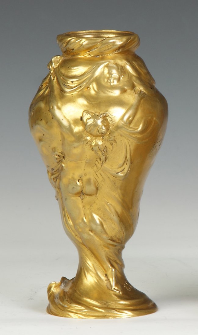 Eugene Lelievre (French, 1856-1945) Art Nouveau Gilded