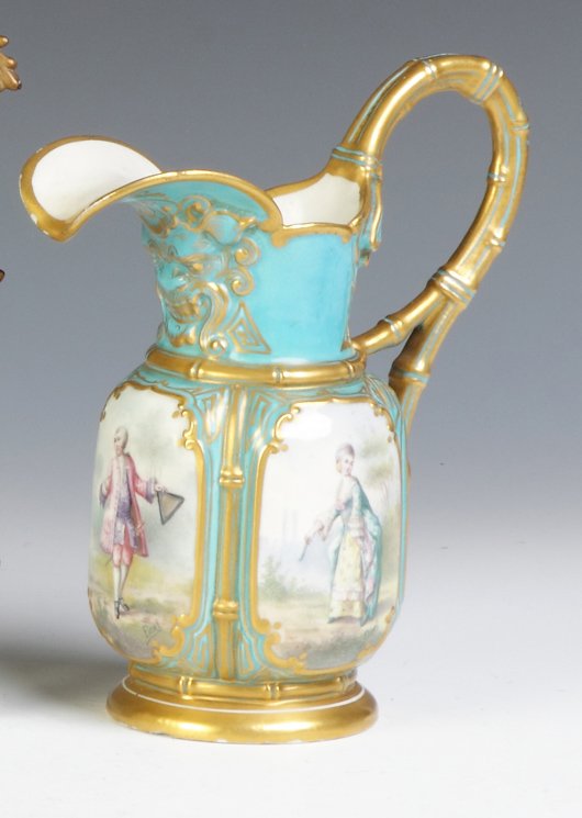 Sevres Hand Painted Porcelain Pitcher