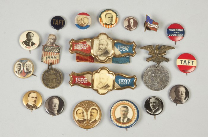 Group of Vintage Campaign Buttons & Pins