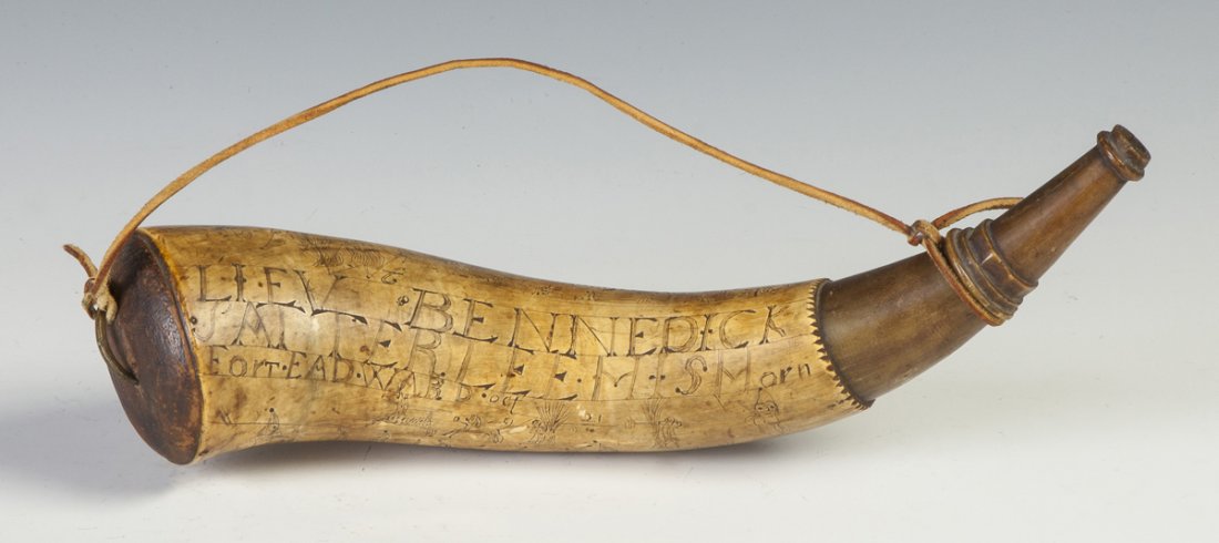 Revolutionary War Era Powder Horn