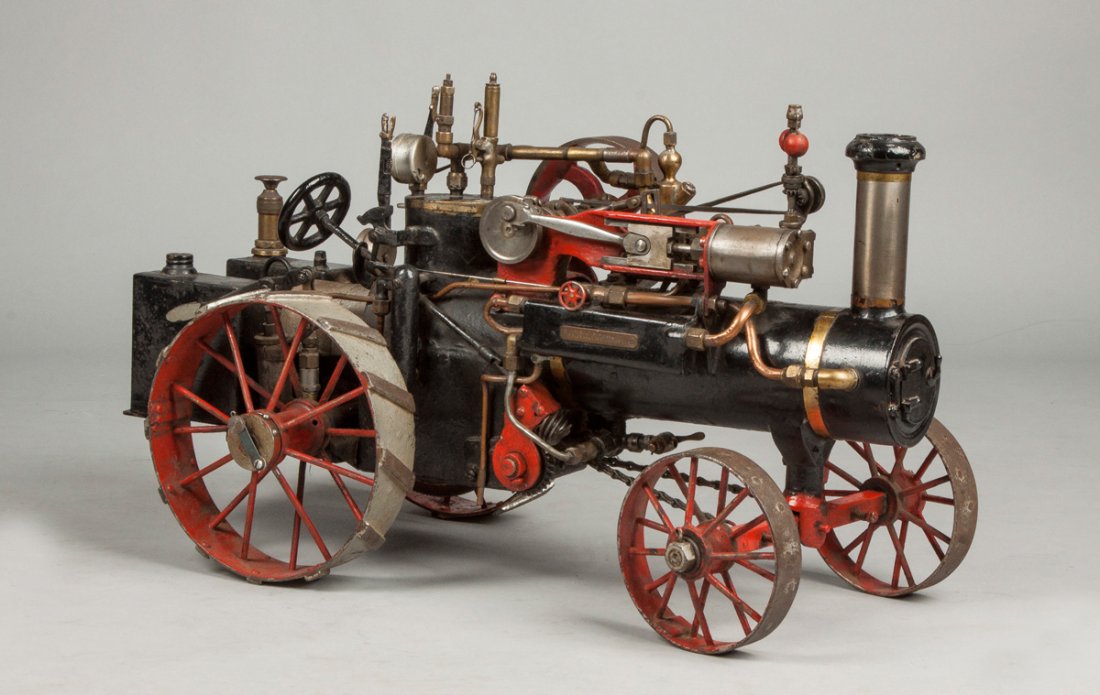Case Tractor Working Steam Model - May 08, 2015 | Cottone Auctions in NY