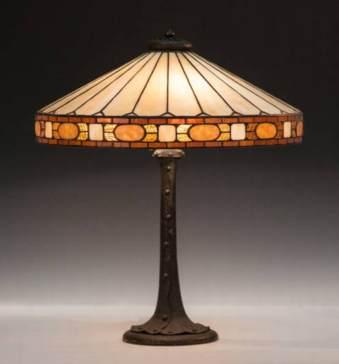 Duffner & Kimberly Arts & Crafts Leaded Glass Lamp