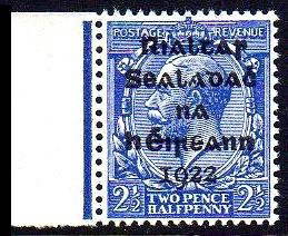 2½d With Black Overprint Double, Once Albino