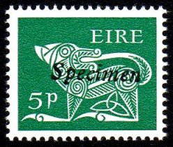 Irish Definitive: 1969 Gerl 5d Dog On Ga "specimen"