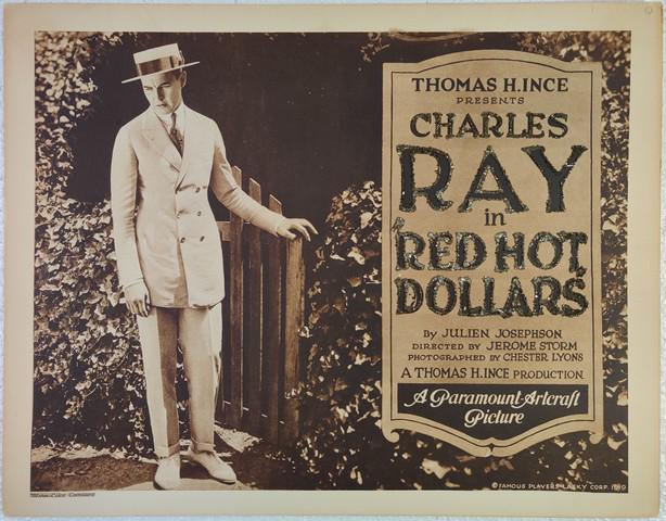 Red Hot Dollars Lobby Card (1919)
