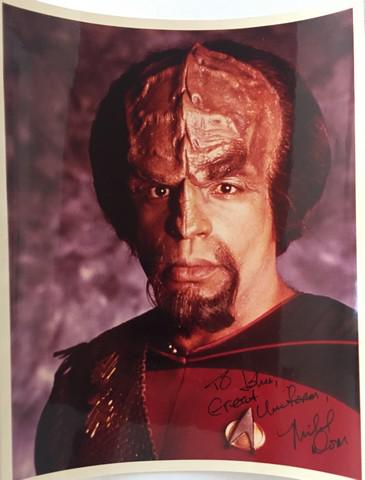 Star Trek: The Next Generation (1987) Wolf (michael Dorn) Signed Photo