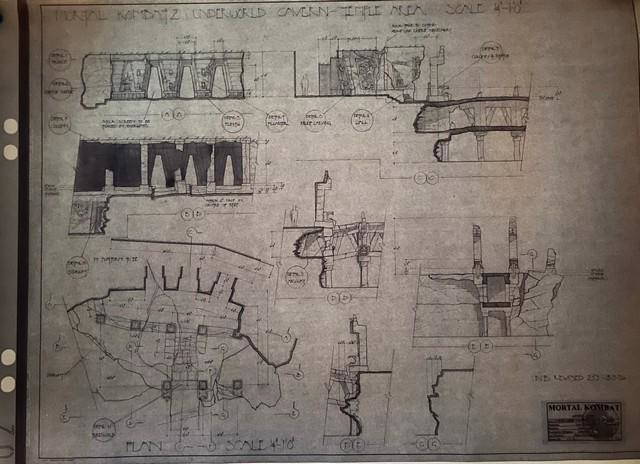 Mortal Kombat Annihilation Cavern and Ice Bridge Drawings/Blueprints ...