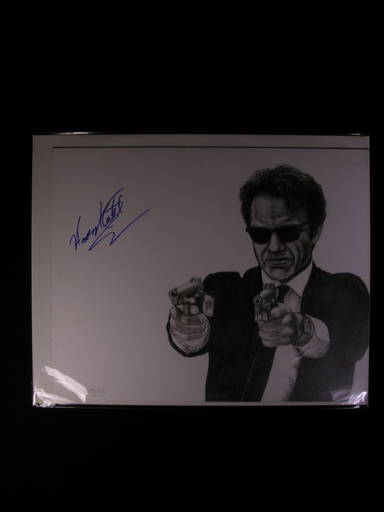 Harvey Keitel Signed Drawing