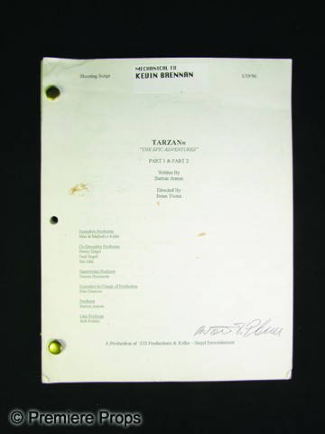 Tarzan: The Epic Adventures Script Signed By Walte