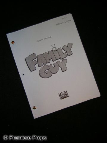 161: Family Guy Script - Apr 28, 2012 | Premiere Props in CA