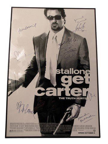 Get Carter Cast Signed Poster