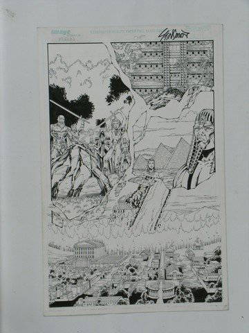 Merlin Graphic Novel Original Art By John Stinsman
