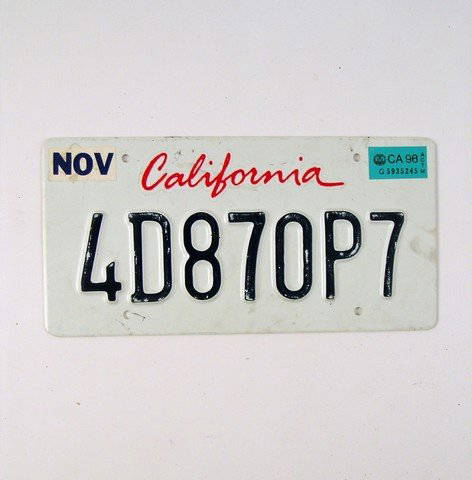 Baywatch License Plate Prop