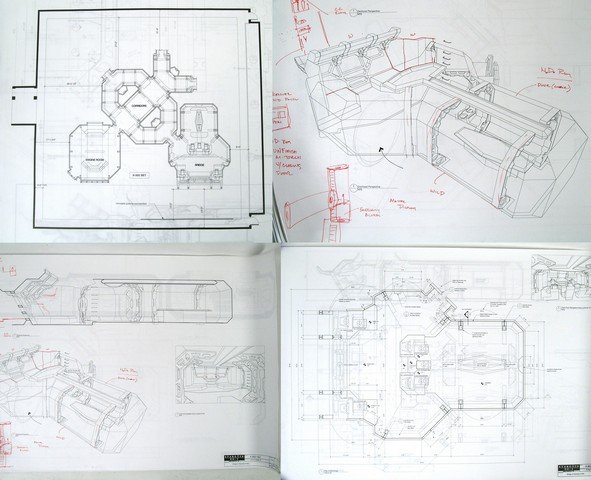 Stargate SG-1 X-303 Set Original Blueprints