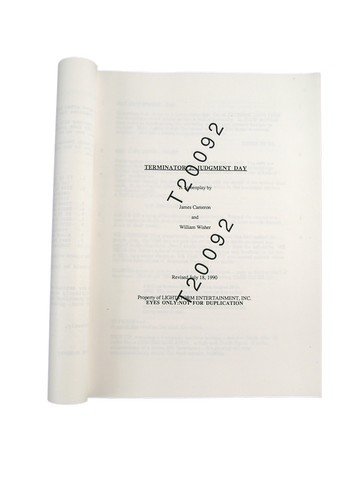 Terminator 2 Production Script & SFX Notes