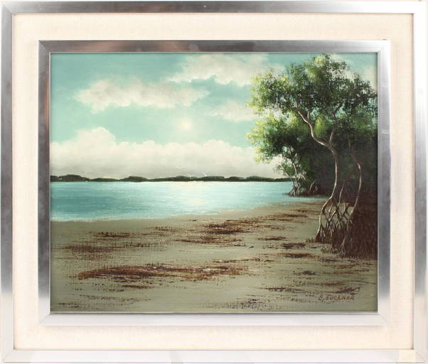 Ellis Buckner Florida Highwaymen Cloudy Shoreline