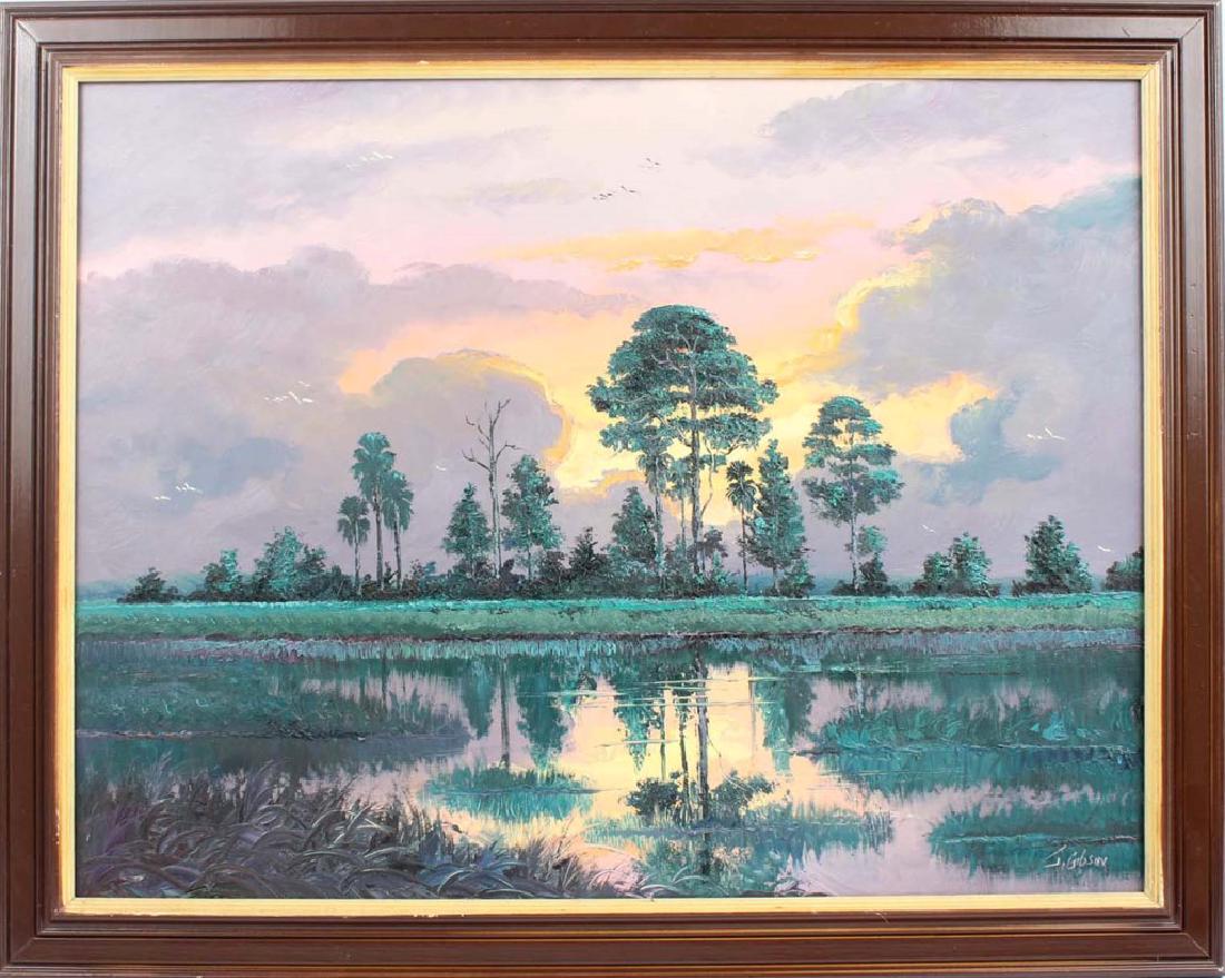 JAMES GIBSON FLORIDA HIGHWAYMEN LANDSCAPE PAINTING