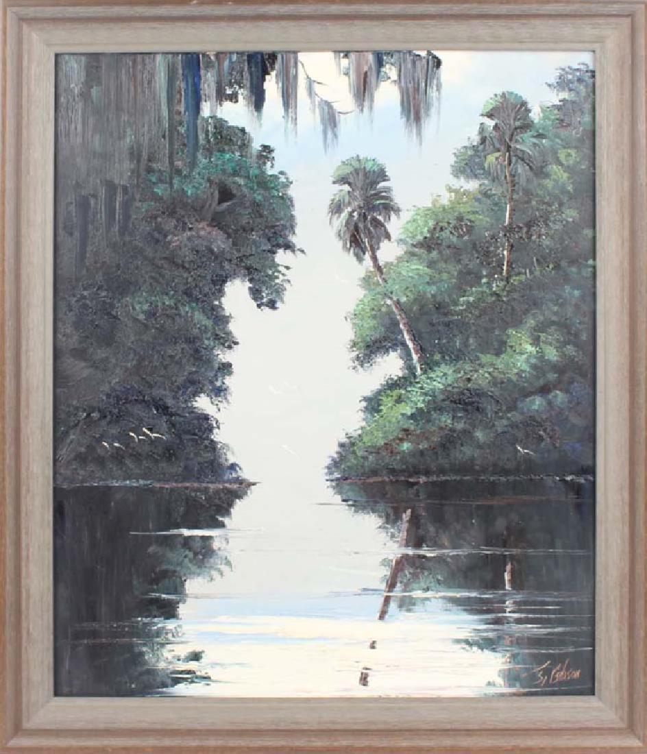 JAMES GIBSON FLORIDA HIGHWAYMEN LANDSCAPE PAINTING