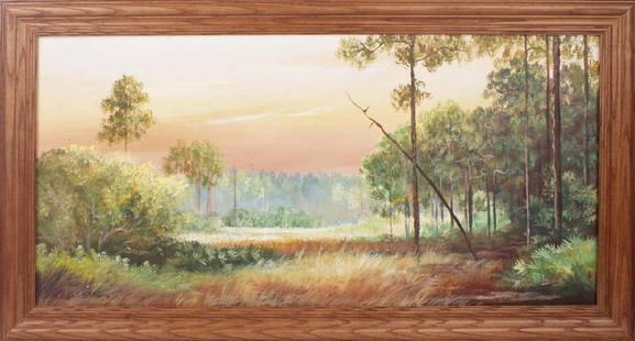 Nathan P. Hall (american. 1943 2014) Oil Painting