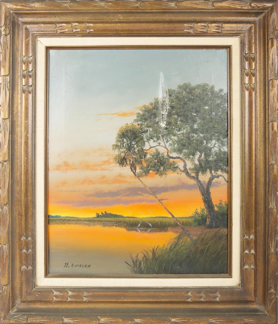 GEORGE BUCKNER FLORIDA HIGHWAYMEN OIL ON CANVAS