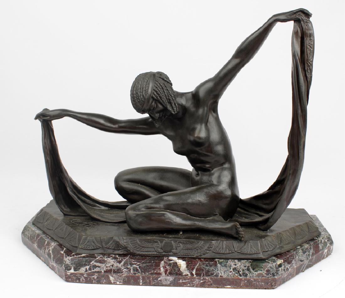 Claire Jeanne Roberte Colinet Isis Bronze Statue