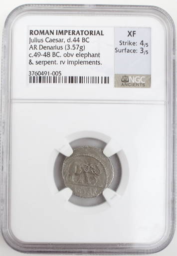 Roman Imperatorial Julius . Caeser Ancient Coin