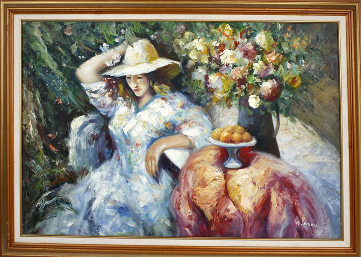 French Impressionist Original G. Bruce Painting