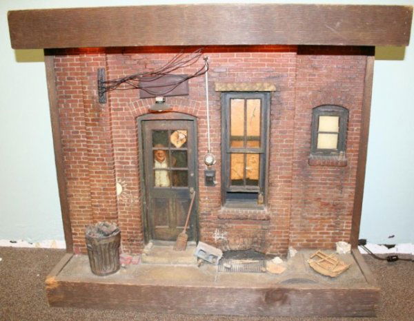 ILLUMINATED DIORAMA NEW YORK STREET SCENE - GARMAN