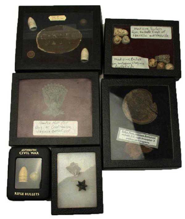 LOT OF CIVIL WAR BATTLEFIELD RELICS & DIG FINDS