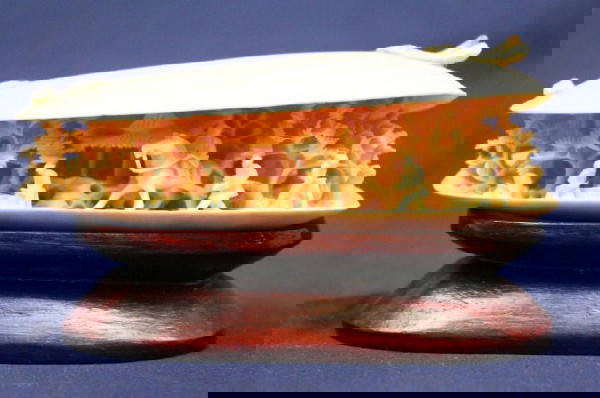 Japanese Ivory Clam Shell Village Scene