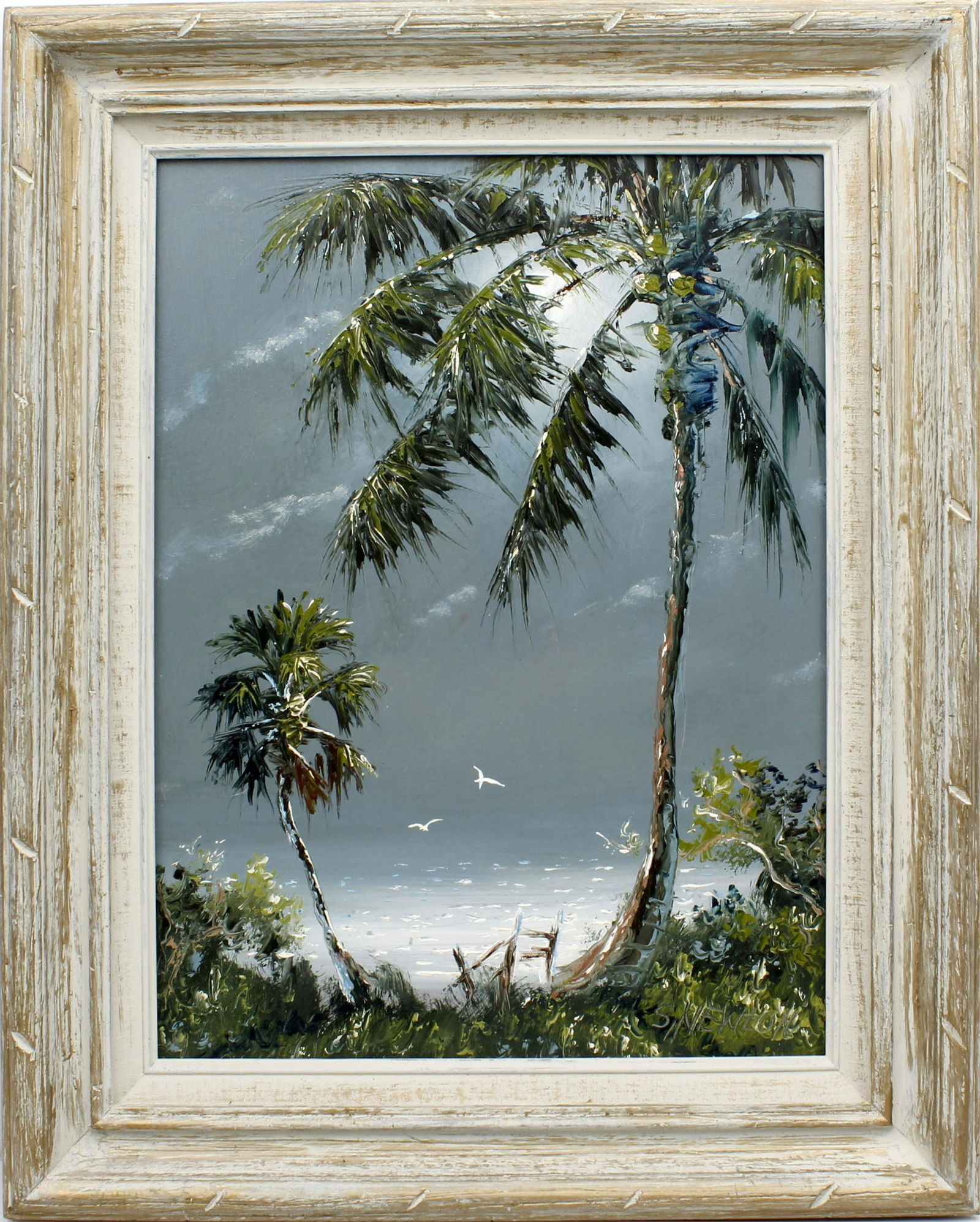 Sam Newton Florida Highwaymen Moonlit Dock