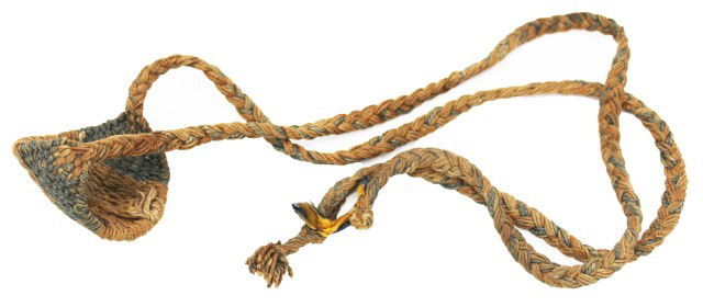 NATIVE AMERICAN HANDWOVEN SLINGSHOT