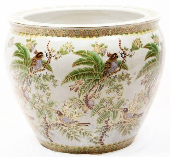 Large Japanese Fish Bowl