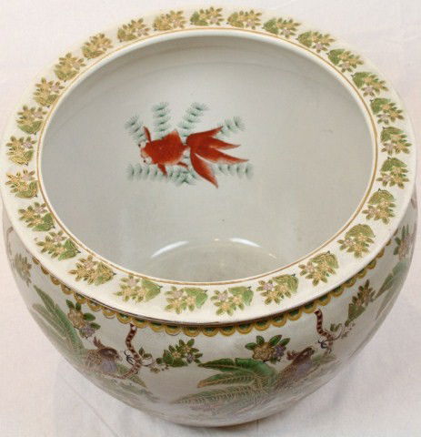 LARGE JAPANESE FISH BOWL : Lot 15243