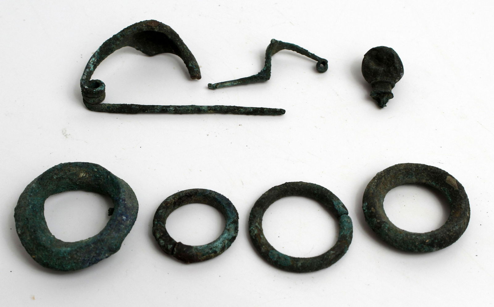 Bronze Age Money Rings And Roman Fibula