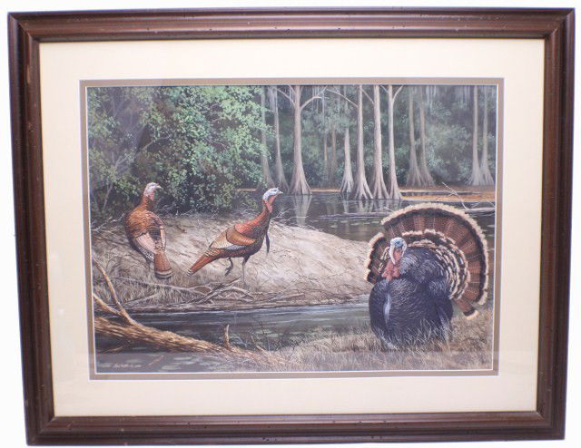 James Partee, Jr Framed Watercolor