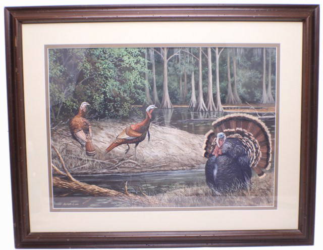 James Partee, Jr Framed Watercolor