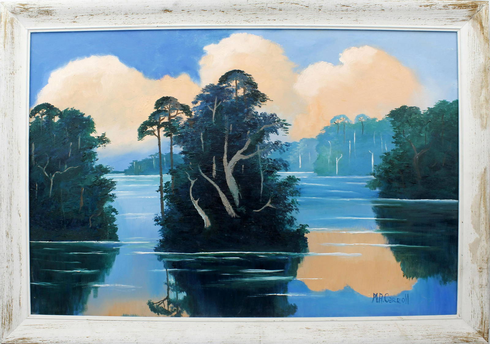 Mary Ann Carroll Florida Highwaymen Peachy Clouds Auction