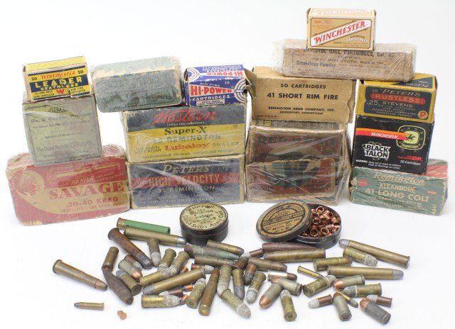 RARE AMMUNITION 41 RIMFIRE 35 30-40 & MORE