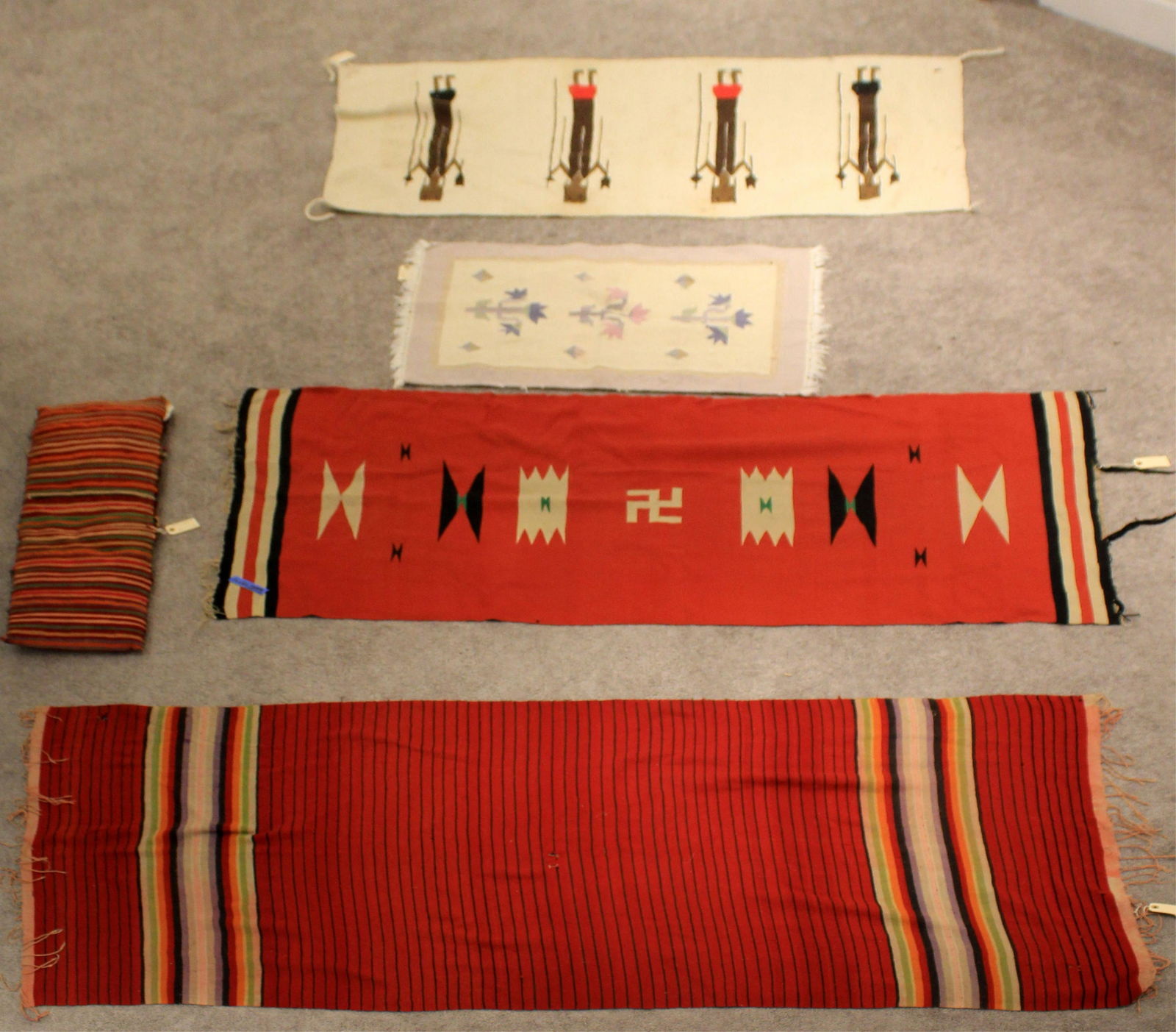 Lot Of 5 Antique Native American Textiles