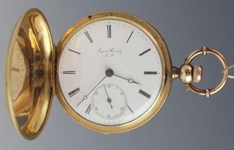 JAQUES ROULET 18K GOLD HUNTER CASE POCKET WATCH - Jun 16, 2012 | Manor ...