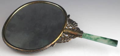 RARE 19TH C. CHINESE SILVER JADE HANDLE MIRROR - Jun 14, 2014 | Elite ...