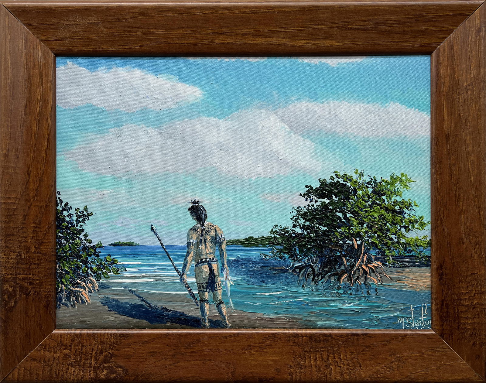 Mark Stanford Florida Artist Seminole Indian Auction