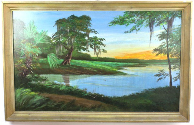 ROBERT BUTLER - HIGHWAYMEN FLORIDA LANDSCAPE PAINTING