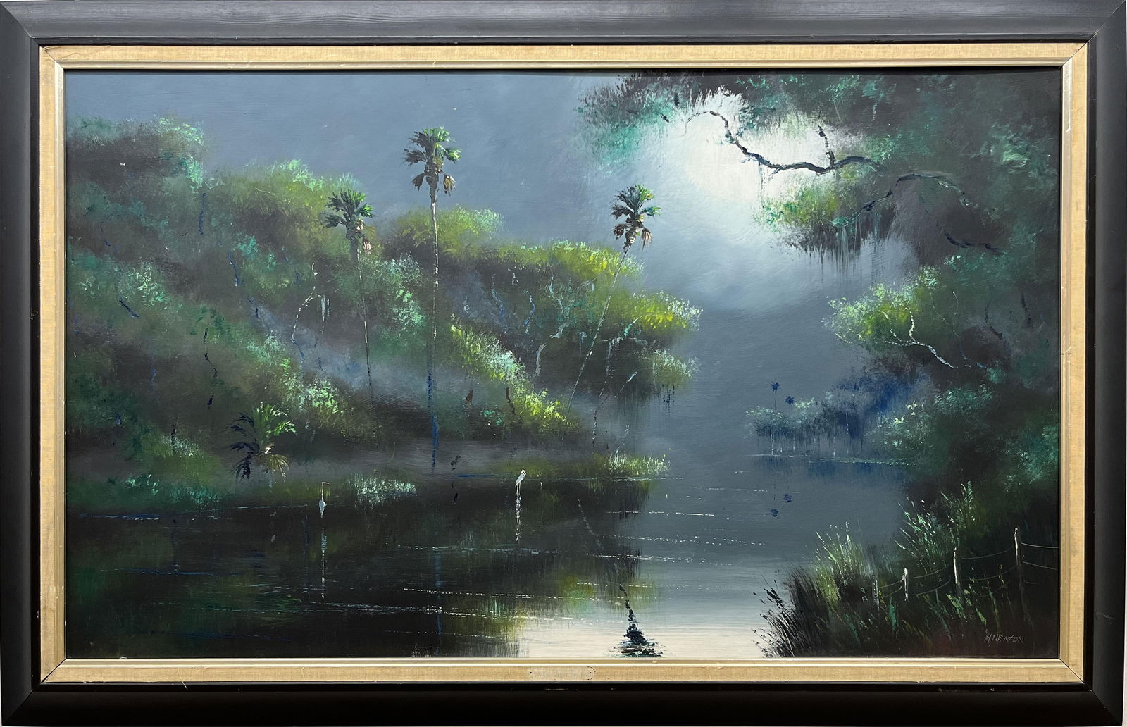 Harold Newton Florida Highwaymen Moonlit River Auction